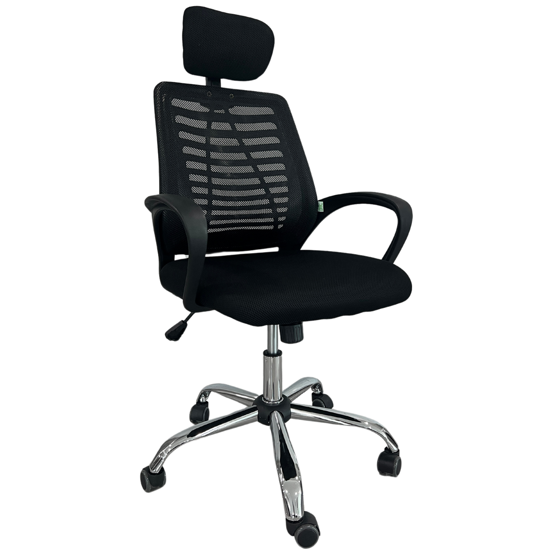 SILLA EJECUTIVA SIT, BASE CROMADA, COLOR NEGRO, 200 LBS – Techpro Honduras